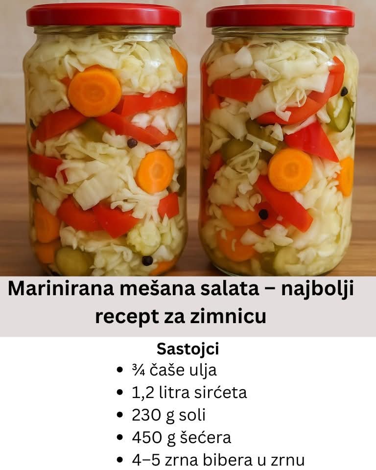 Marinirana mešana salata – najbolji recept za zimnicu - Coverage Wise