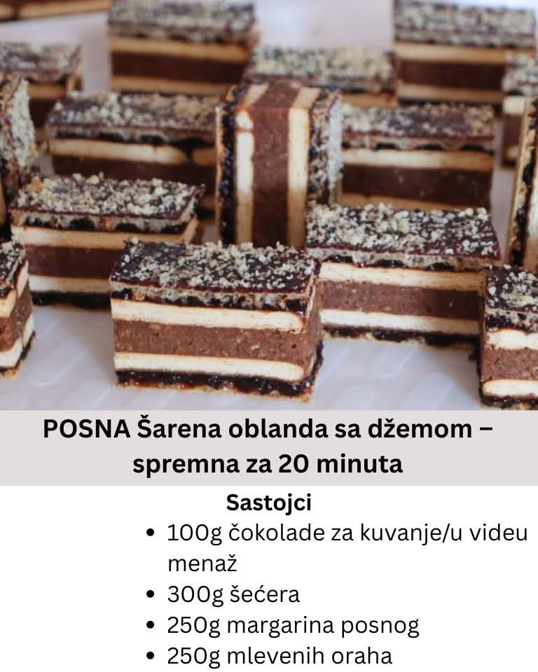 POSNA Šarena oblanda sa džemom – spremna za 20 minuta - Coverage Wise